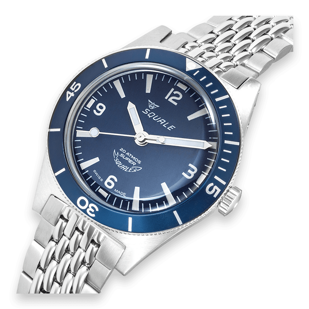 Super-Squale Arabic Numerals Blue Bracelet