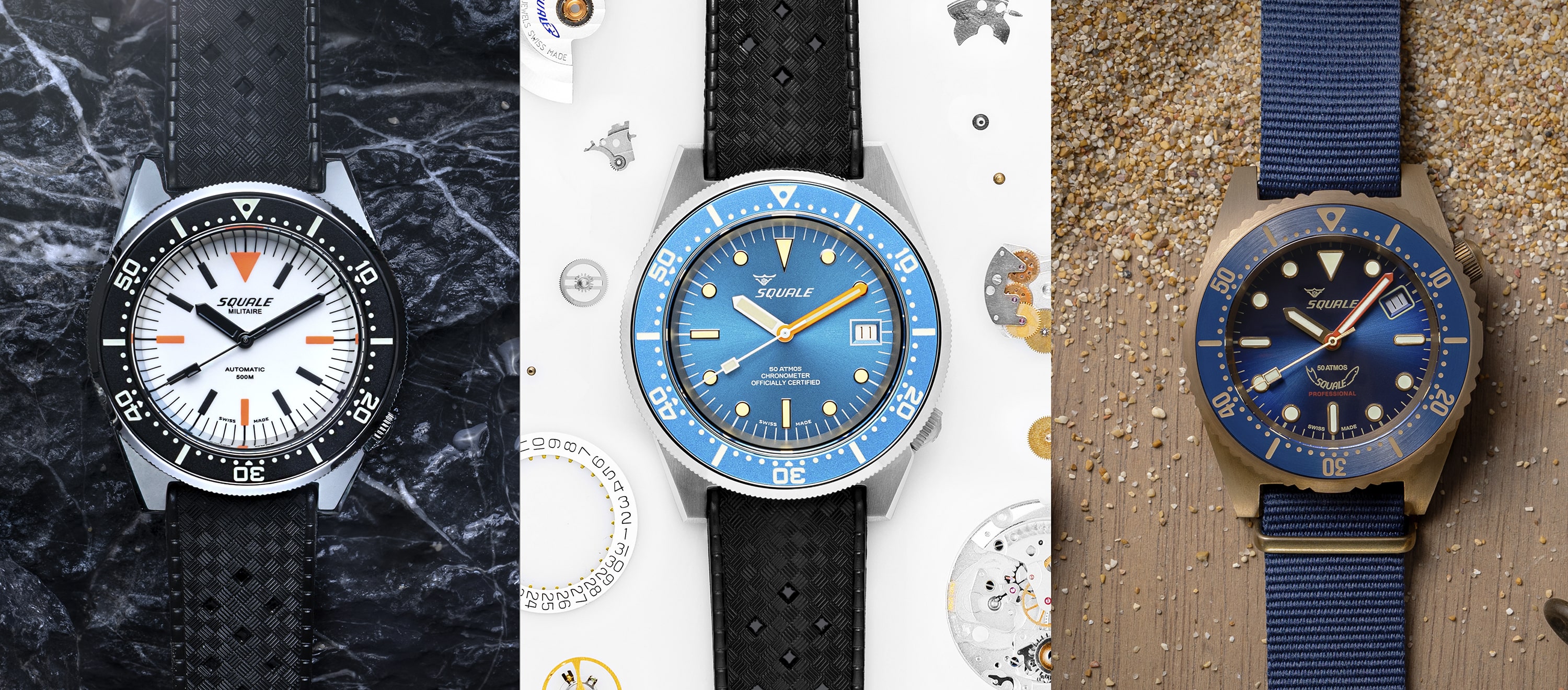 Squale Official Website - Professional Diving Watches