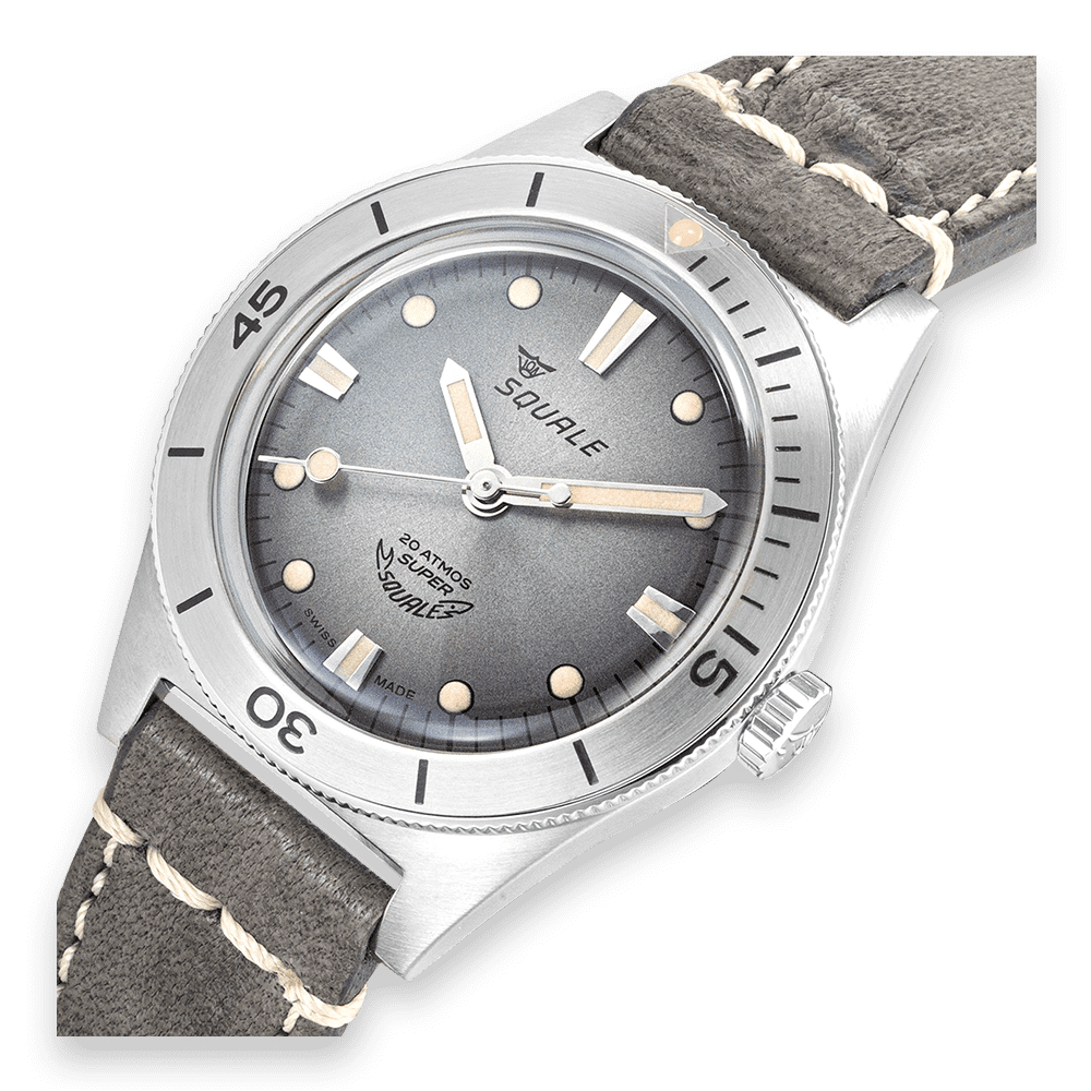 Super-Squale Sunray Grey Leather